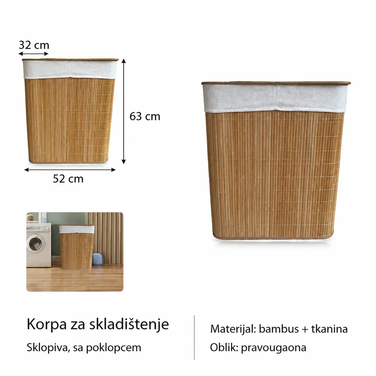 KMT Kvadratna korpa za odlaganje