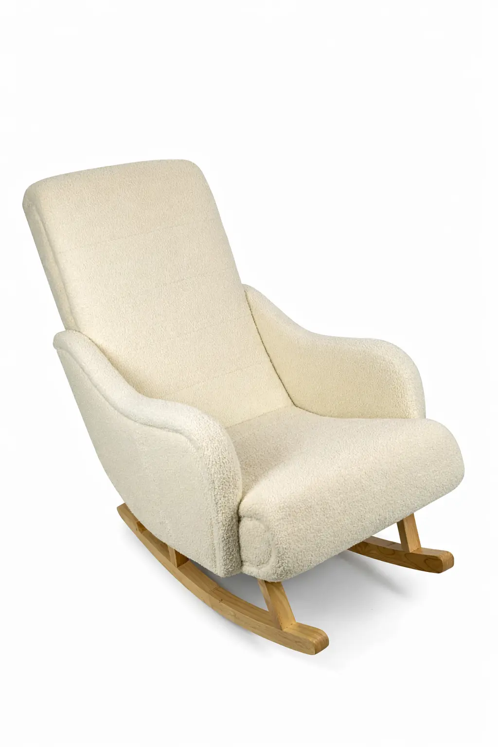 AMC Home Fotelja za ljuljanje Tedy, 63x115x93cm, Bela