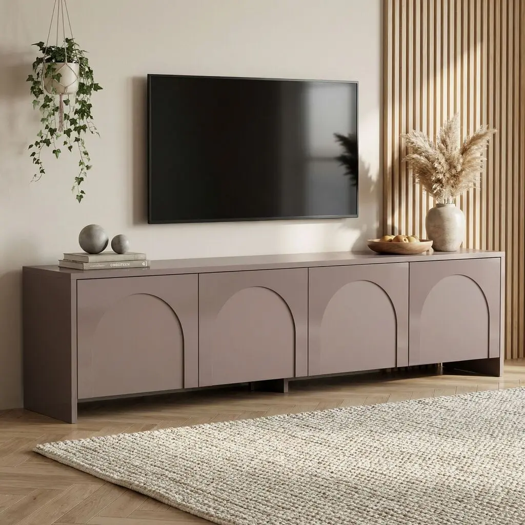 Nordure TV komoda, 180x45x32cm, Siva
