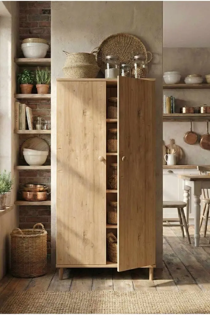 Hanah Home Multifunkcionalna komoda, Krem