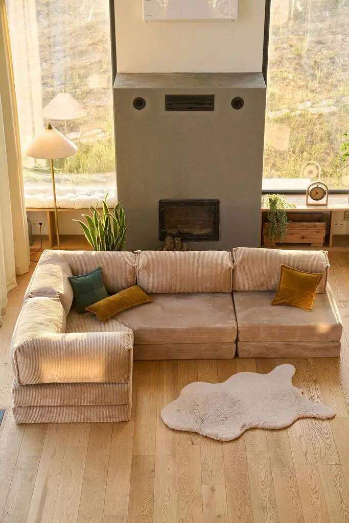 Atelier del Sofa Ugaona garnitura, Bež