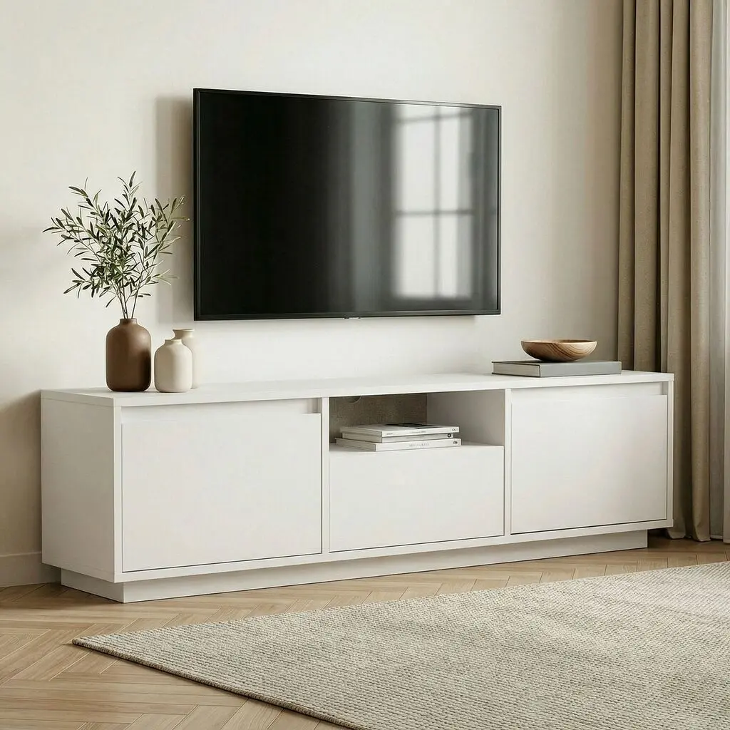 Nordure TV komoda, Bela