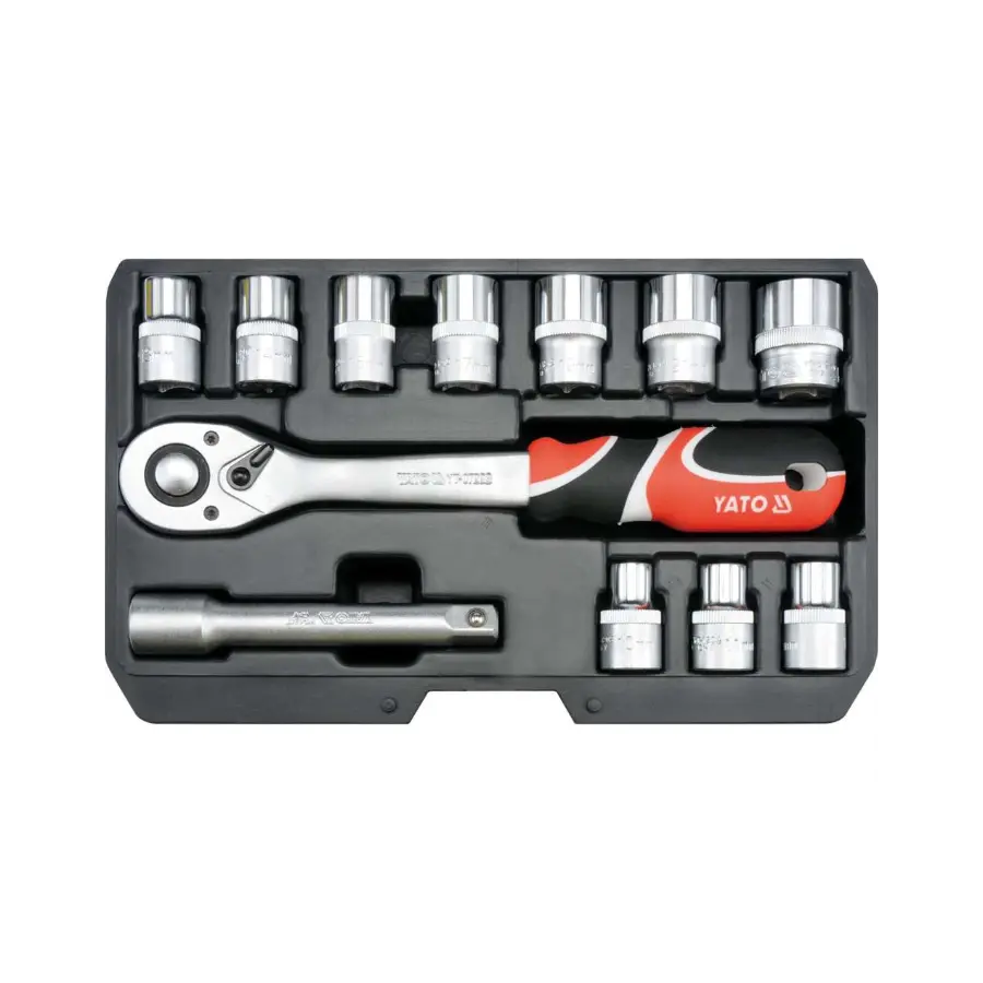 YATO YT-38671 Račna 1/2" + Set nasadnih ključeva, 10-24mm, 12 komada