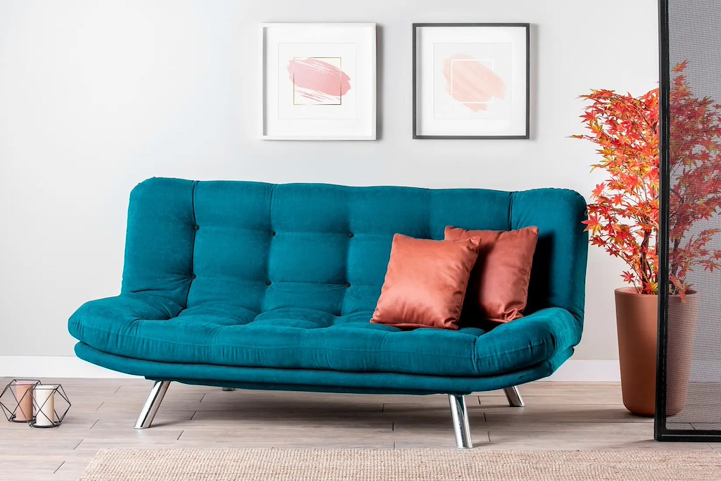 Atelier del Sofa Trosed na razvlačenje Misa 200x95x105cm Petrolej