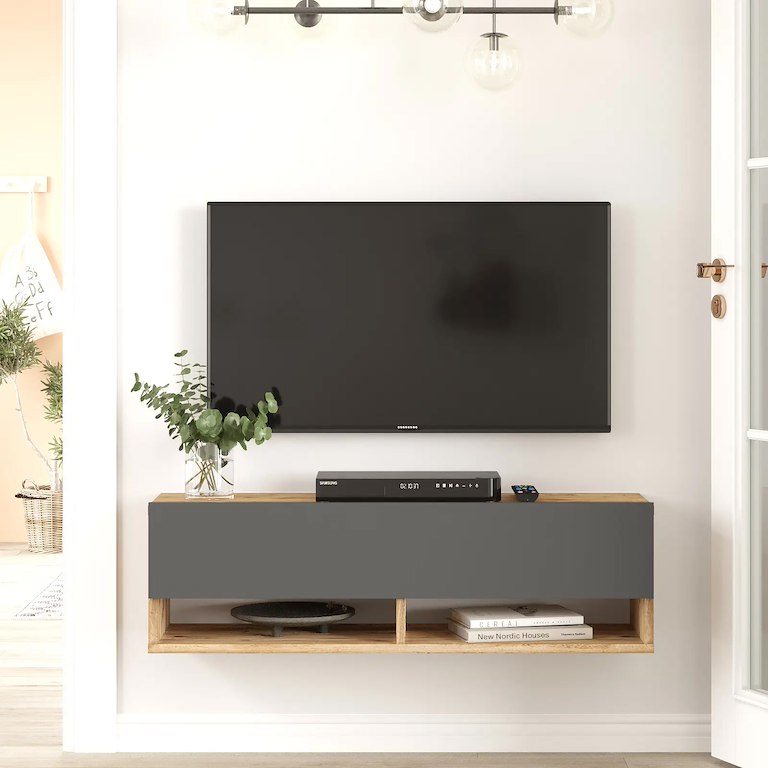 Hanah home TV Komoda Bež-Antracit