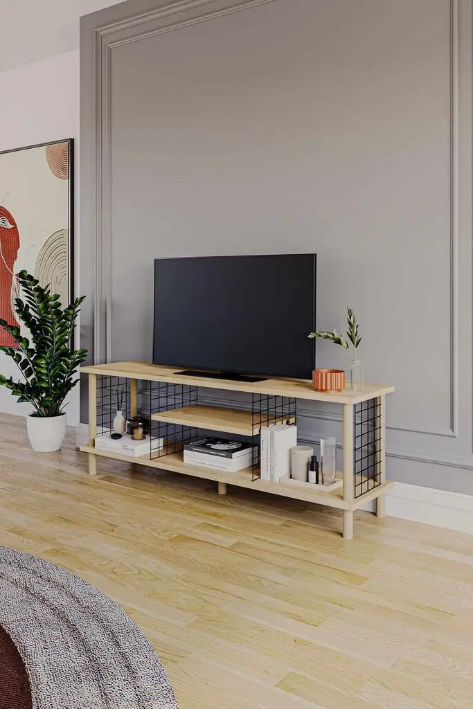 Hanah Home TV komoda, Krem