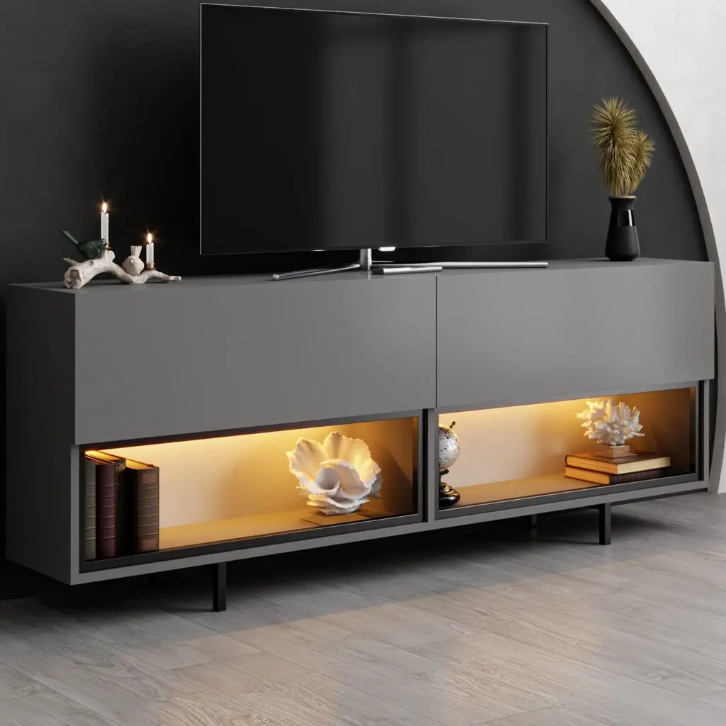 Hanah Home TV komoda, Antracit
