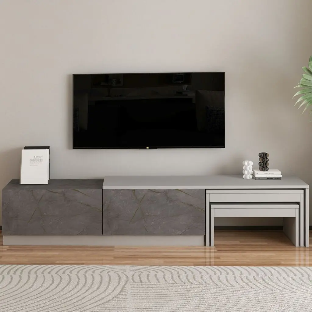 Hanah Home TV komoda, Siva