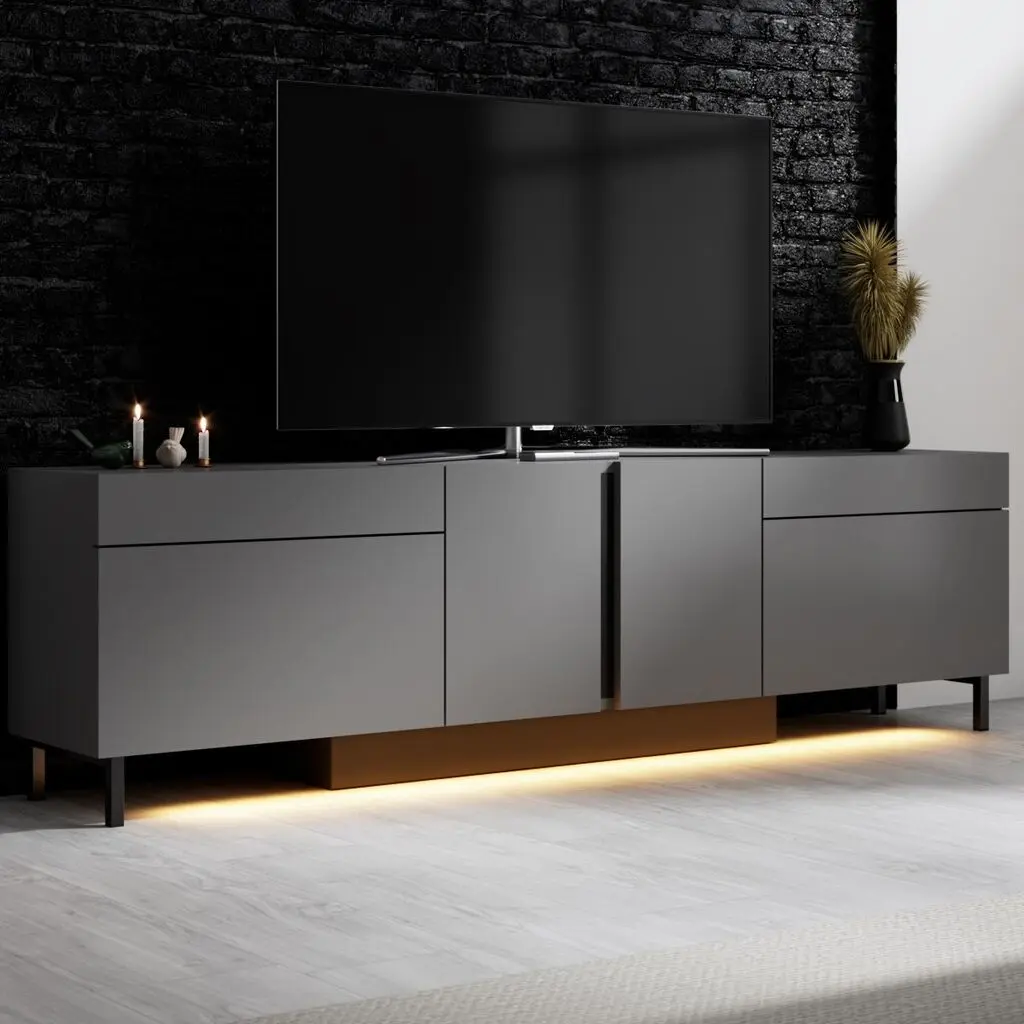 Hanah Home TV komoda, Antracit