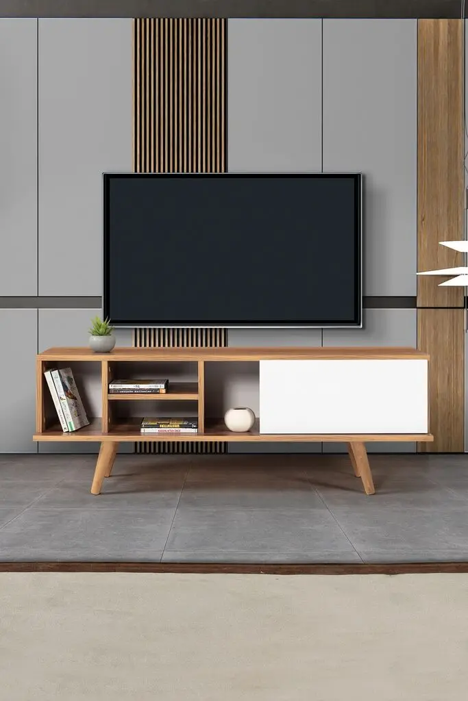Hanah Home TV komoda, Krem