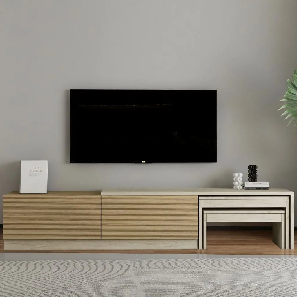 Hanah Home TV komoda, Krem