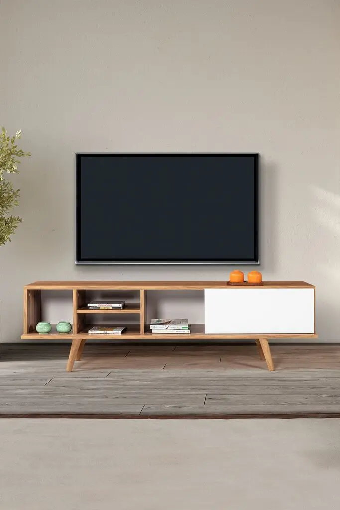 Hanah Home TV komoda, Krem