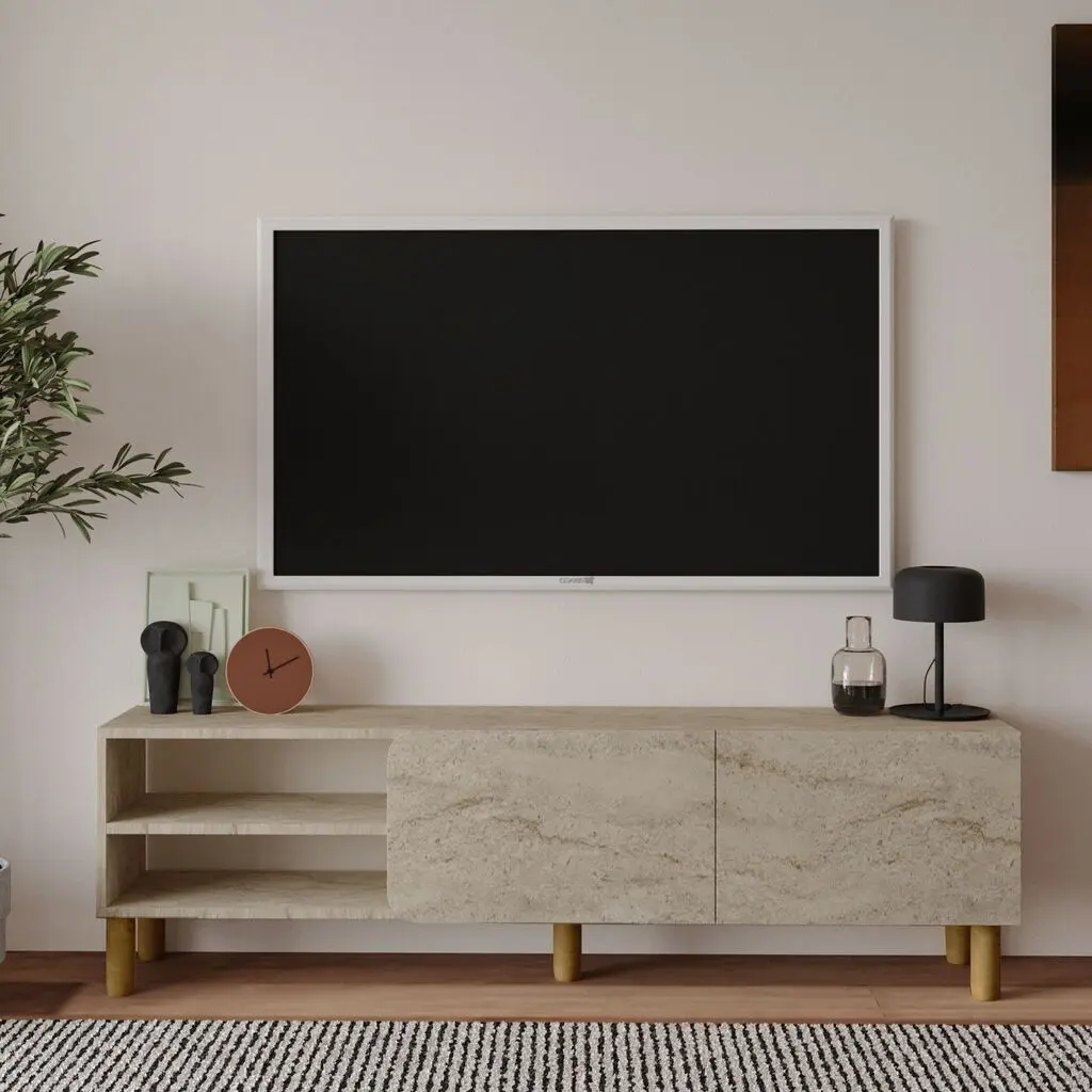 Hanah Home TV komoda, Krem