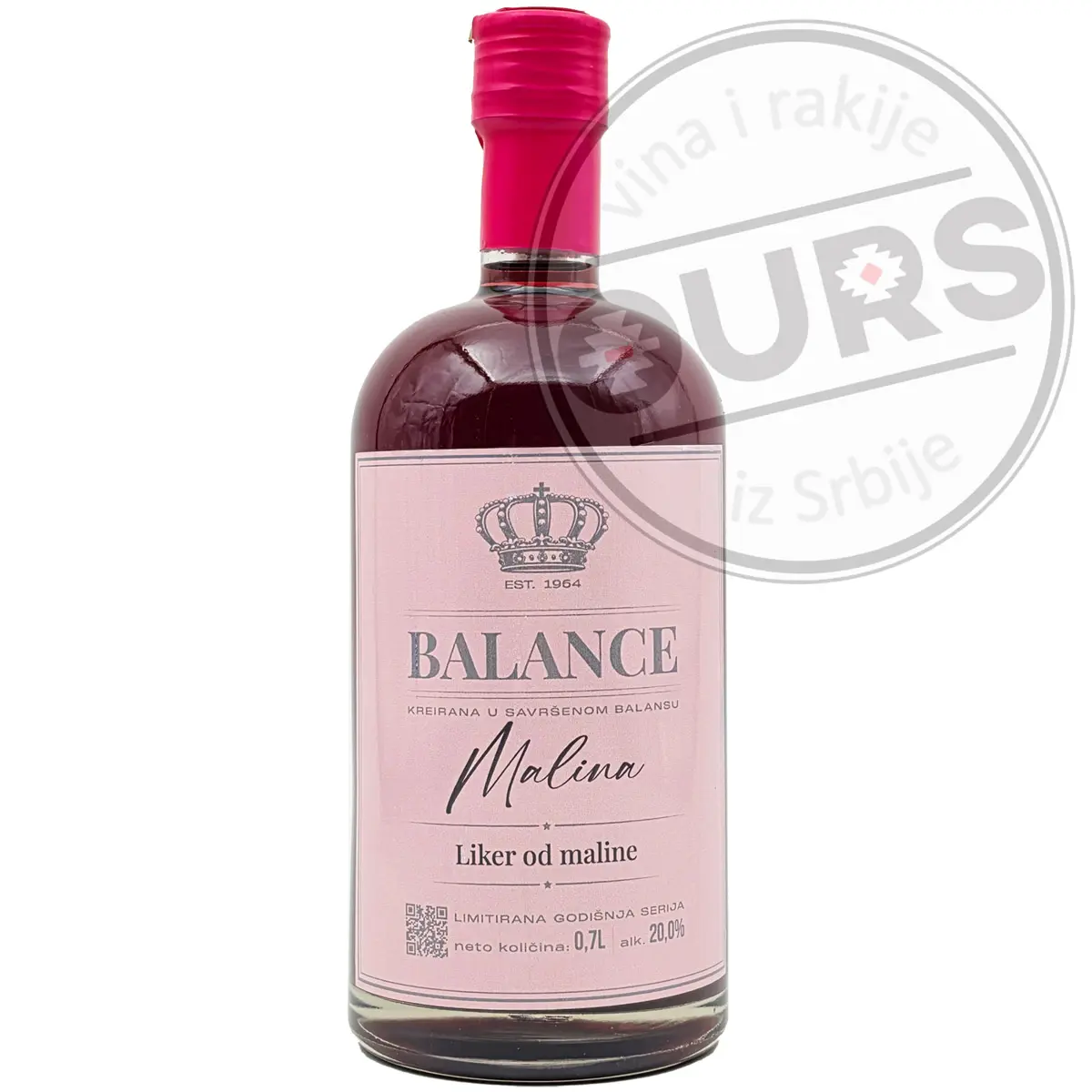 Zlatna Kruna Balance liker od Maline 0,7L