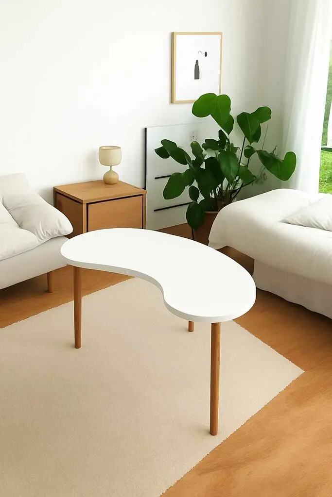 Hanah Home Stočić za kafu, Beli