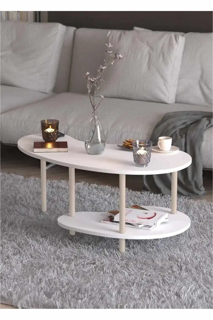 Hanah Home Stočić za kafu, Beli