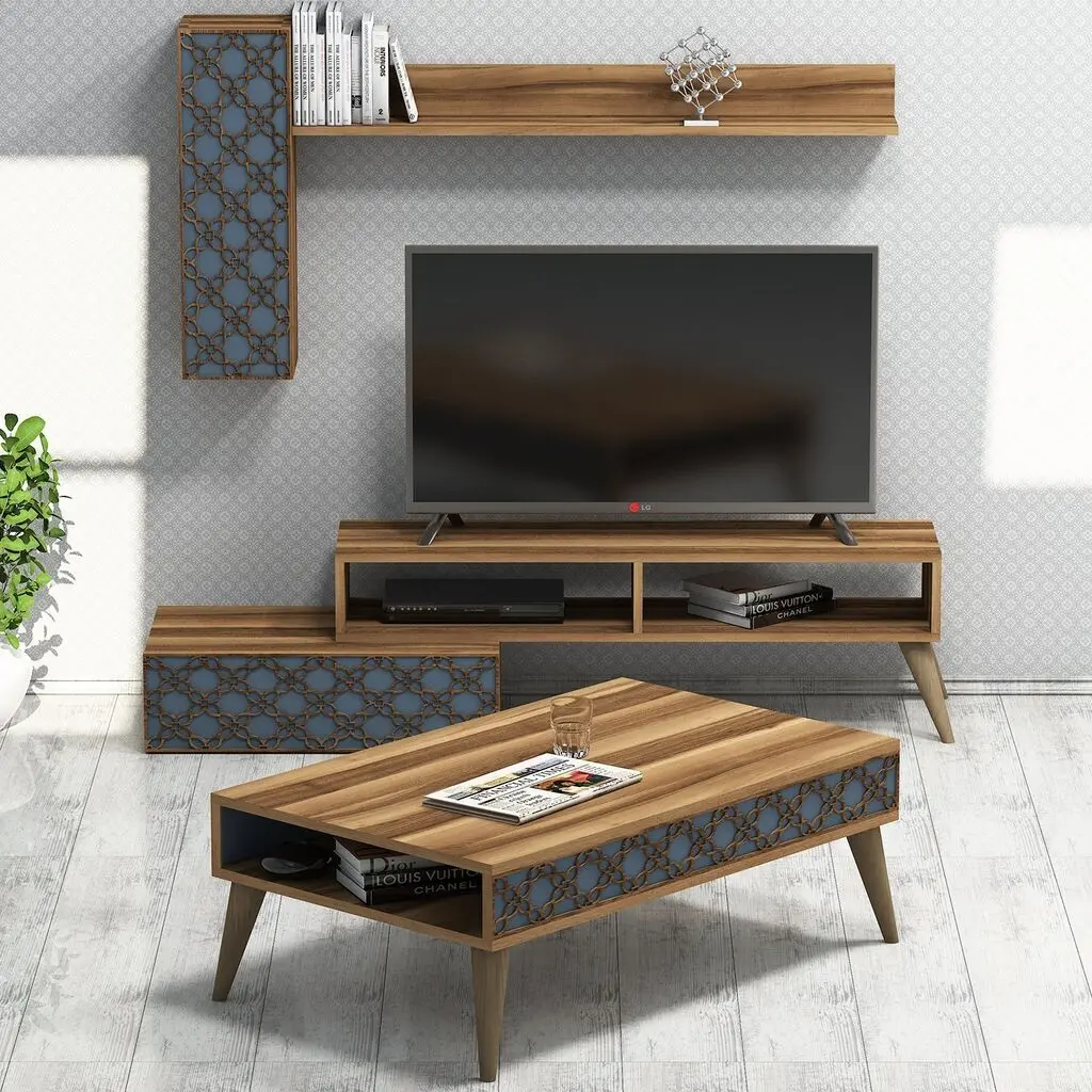 Hanah Home Set TV Komoda i klub sto Orah