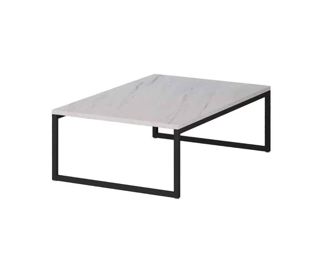 MATIS Klub sto Valencia 90×60 - Beli mermer
