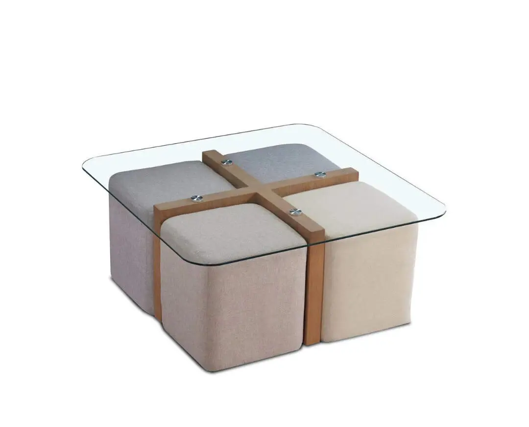MATIS Klub sto SEVILLA 1+4 90x90x45cm