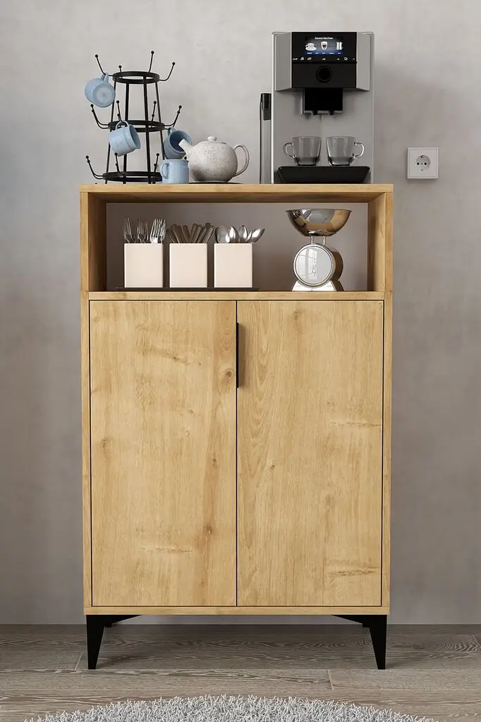 Hanah Home Multifunkcionalna komoda, Krem