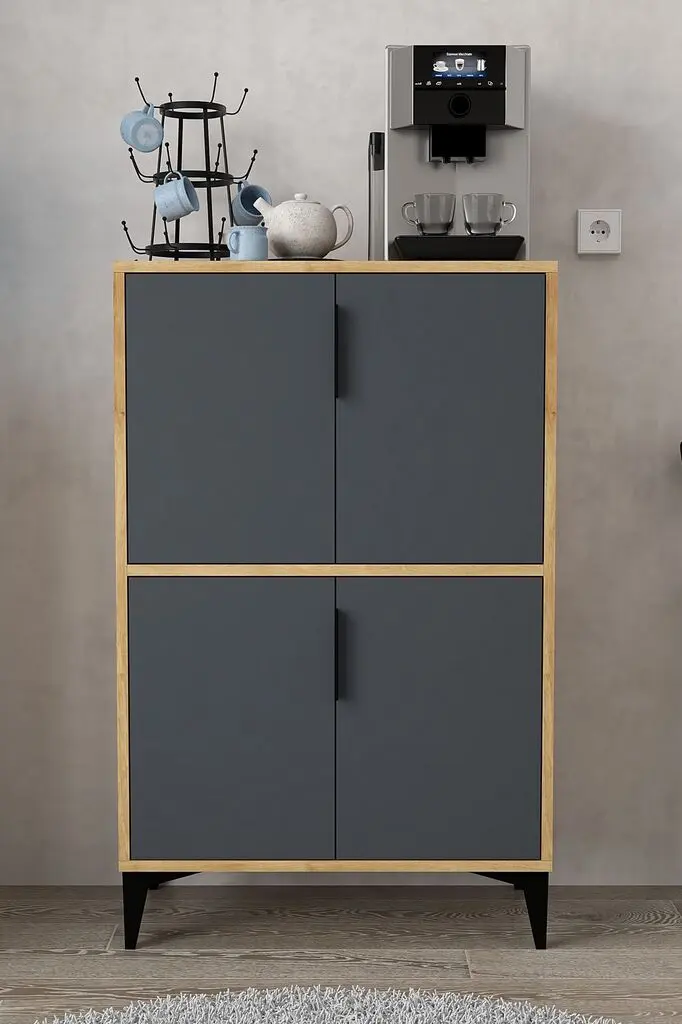 Hanah Home Multifunkcionalna komoda, Krem