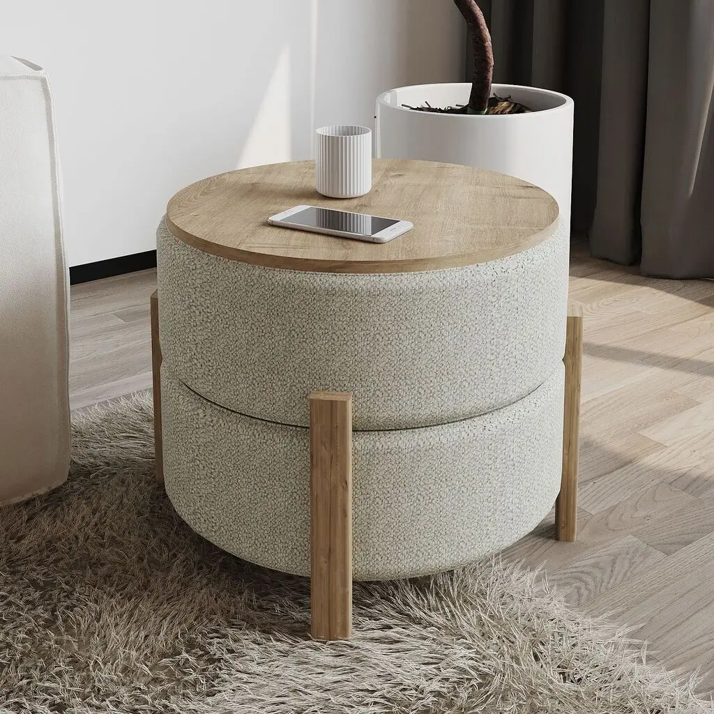 Atelier del Sofa Univerzalni tabure, Sivi