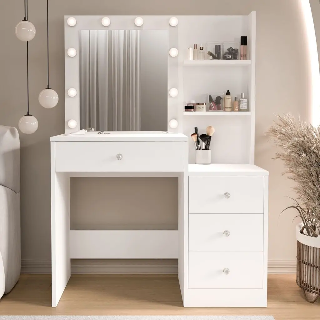 Hanah Home Sto za šminkanje, Beli