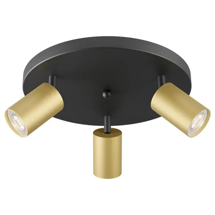 BRAYTRON BH04-00886 GU10 Nadgradni Trostruki Okrugli Zlatni