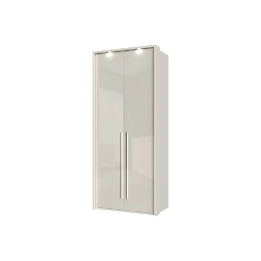 JELA Plakar P2B/PN - kolekcija Piano - Bež Lak/Bež Lak - 97x226x60 cm