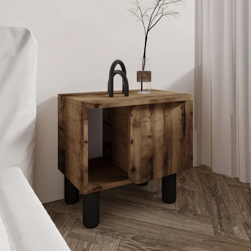 Hanah Home Noćni ormarić, Braon