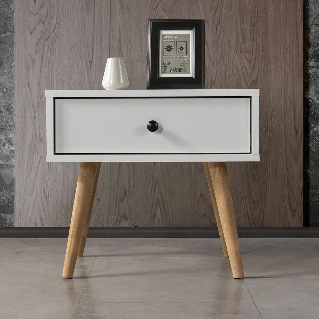 Hanah Home Noćni ormarić, Beli
