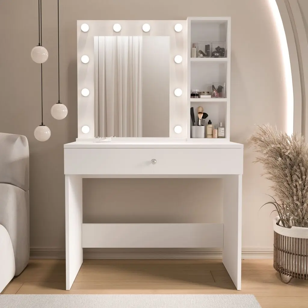 Hanah Home Sto za šminkanje, Beli