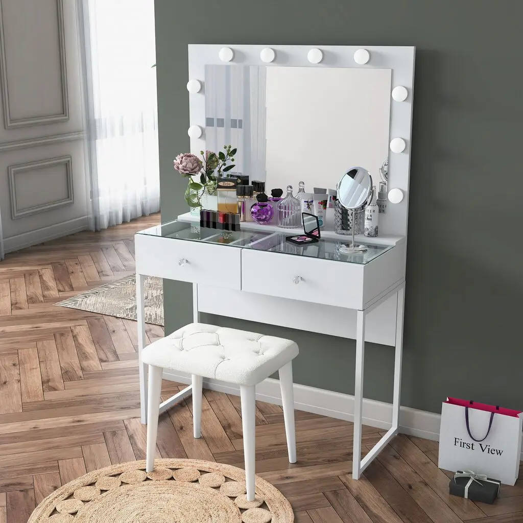 Hanah Home Sto za šminkanje, Beli