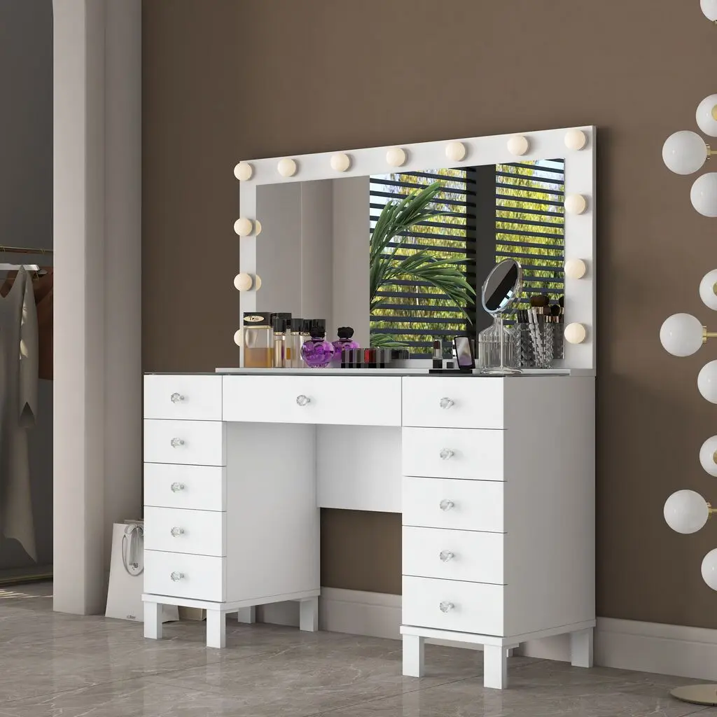Hanah Home Sto za šminkanje, Beli