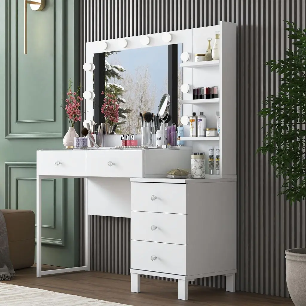 Hanah Home Sto za šminkanje, Beli