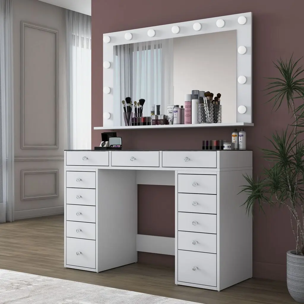 Hanah Home Sto za šminkanje, Beli