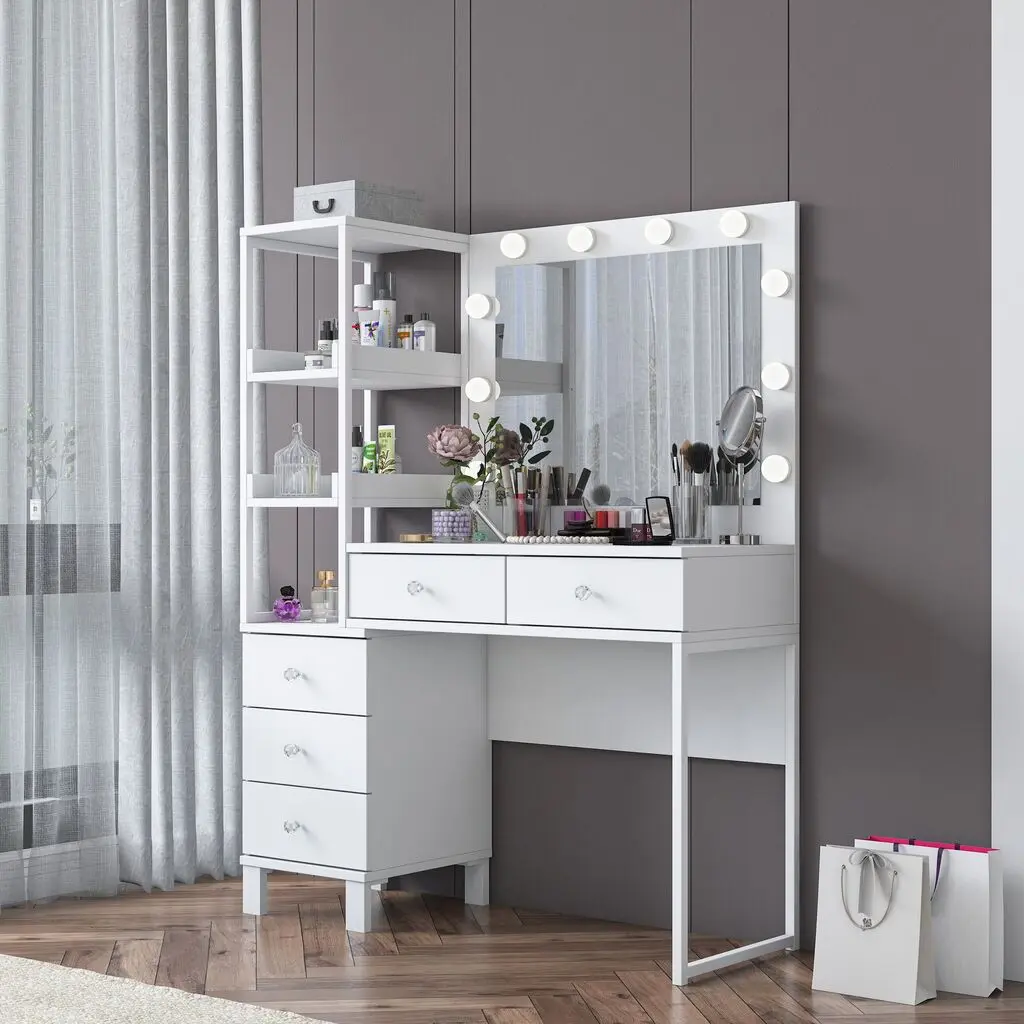 Hanah Home Sto za šminkanje, Beli