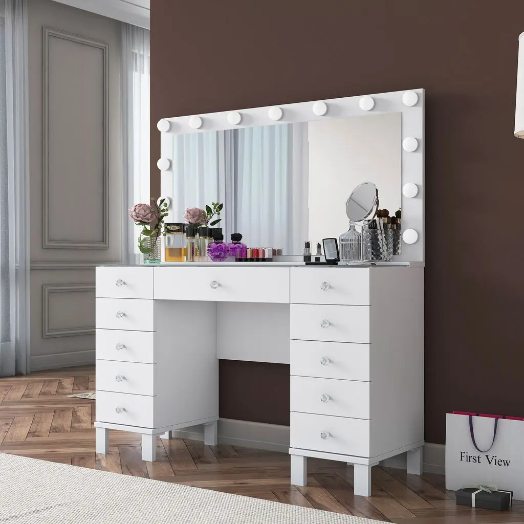 Hanah Home Sto za šminkanje, Beli