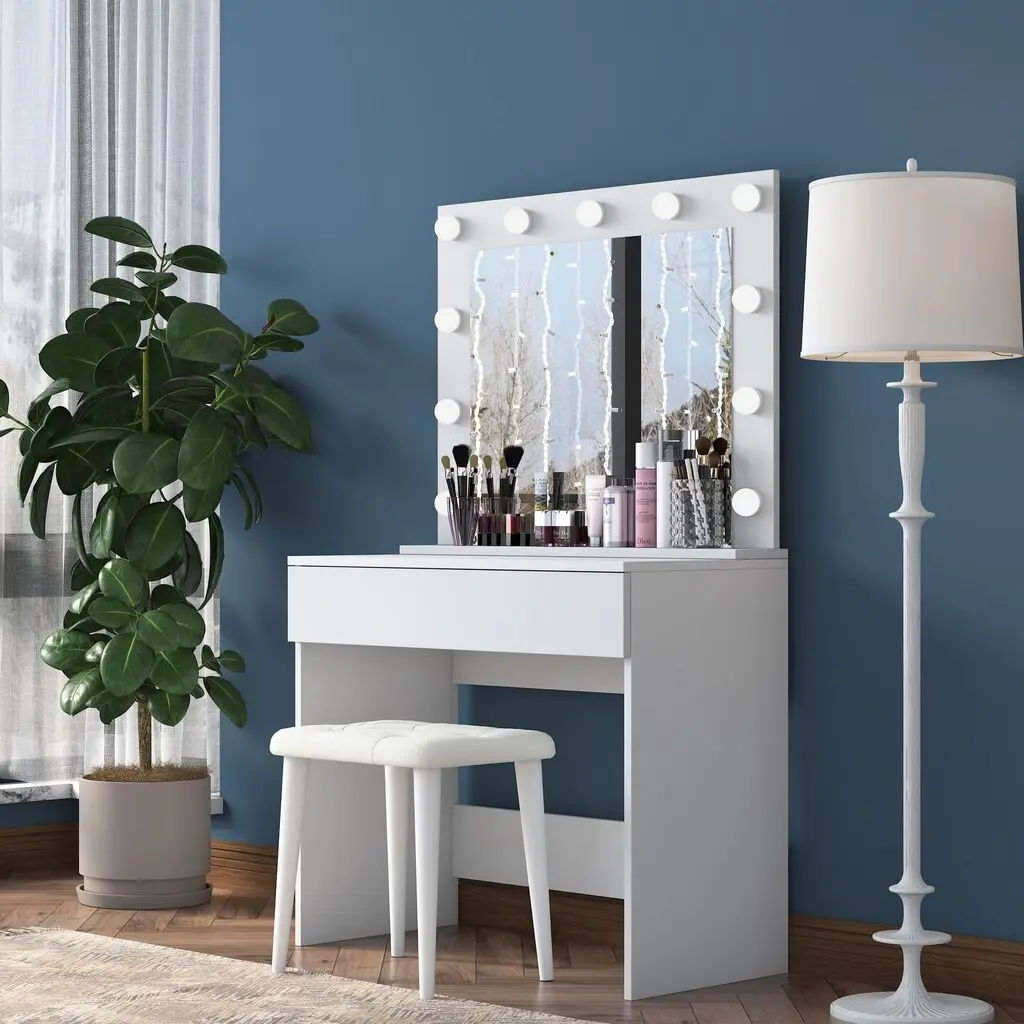 Hanah Home Sto za šminkanje, Beli