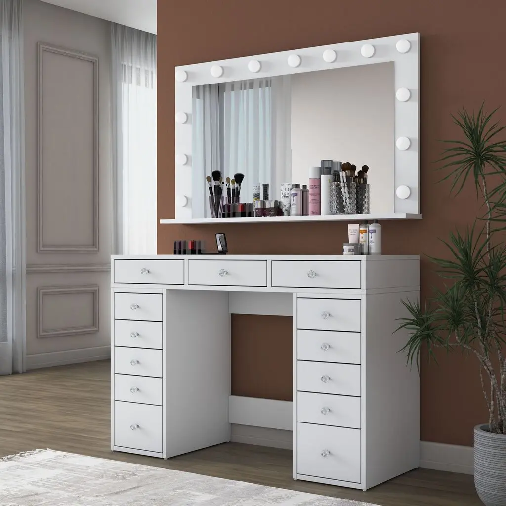 Hanah Home Sto za šminkanje, Beli