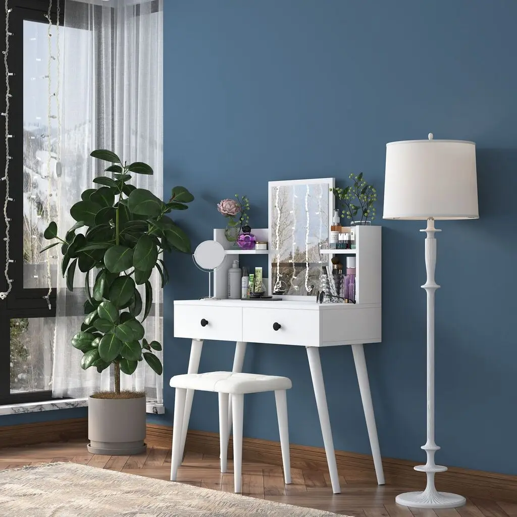 Hanah Home Sto za šminkanje, Beli