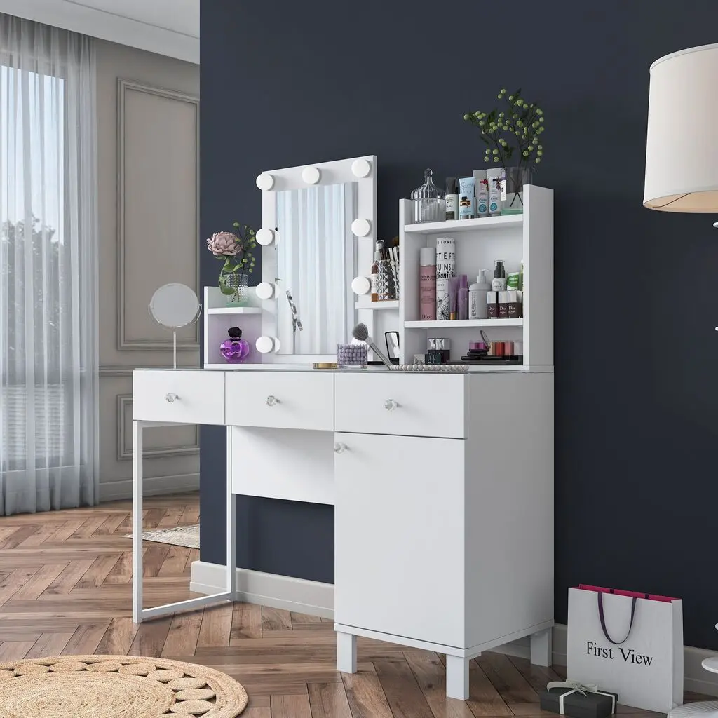 Hanah Home Sto za šminkanje, Beli