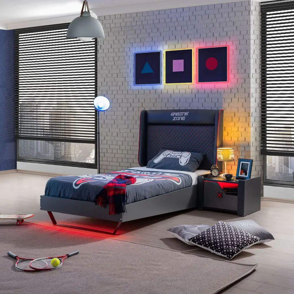 Hanah Home Krevet samac, Crni