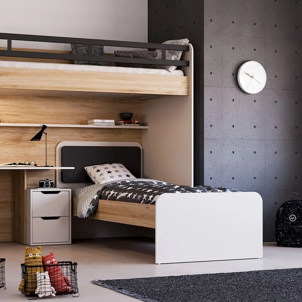 Hanah Home Pojedinačni krevet, Sivi
