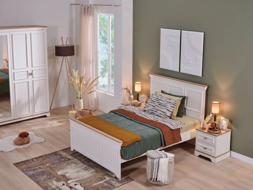 Hanah Home Pojedinačni krevet, Beli
