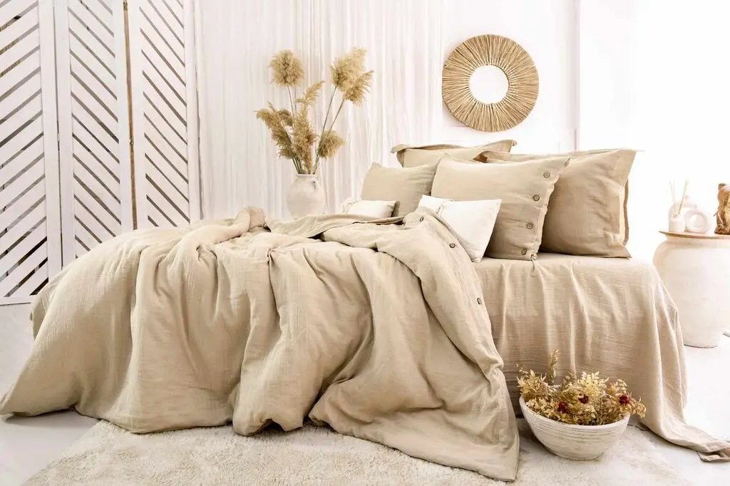 L'essentiel Maison Set posteljine, Krem