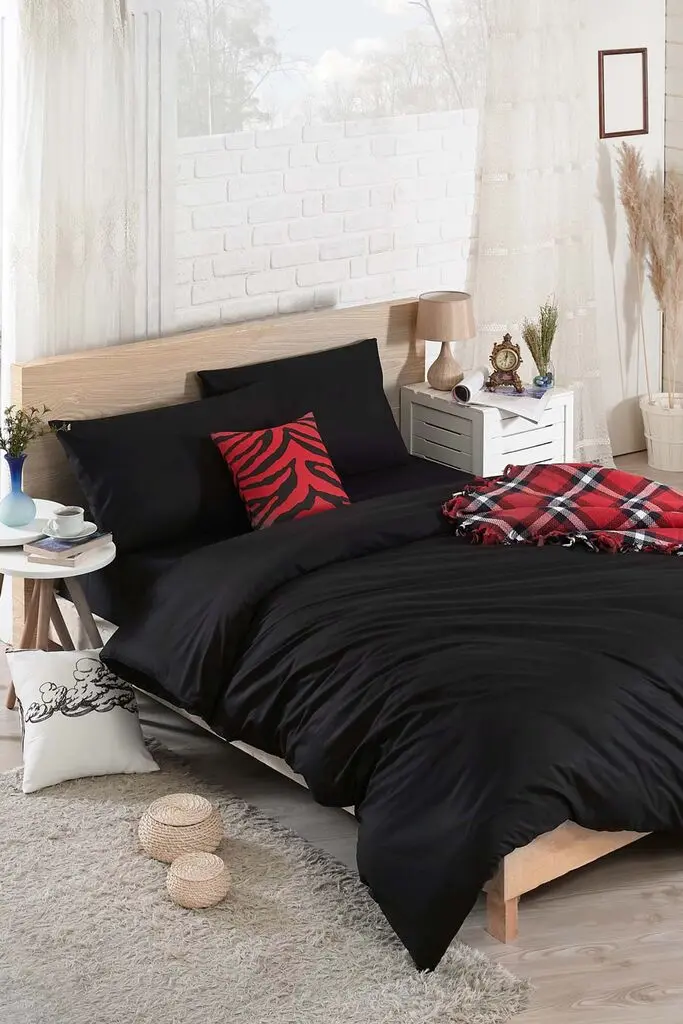 L'essentiel Maison Set posteljine, Crni
