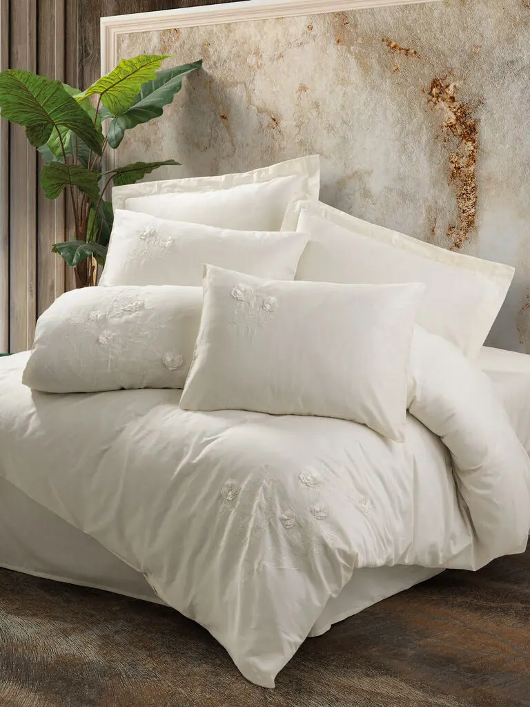 L'essentiel Maison Set posteljina Pure, 240x260 cm, Krem