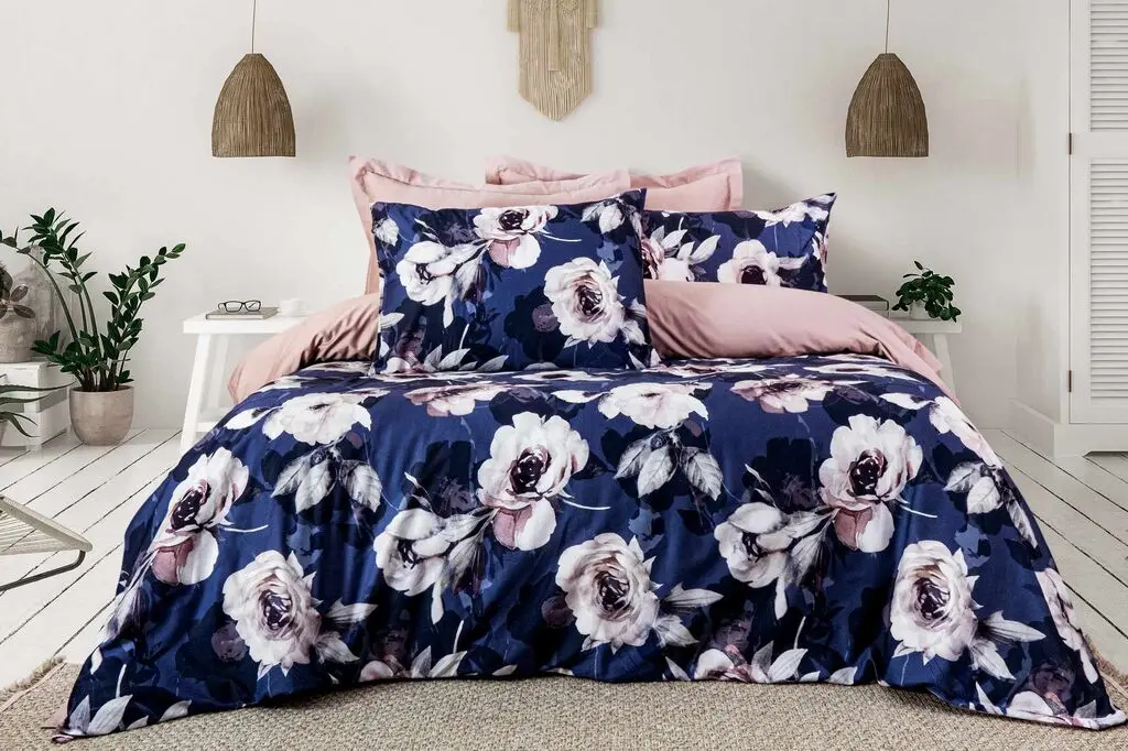 L'essentiel Maison Set satenske posteljine, Teget