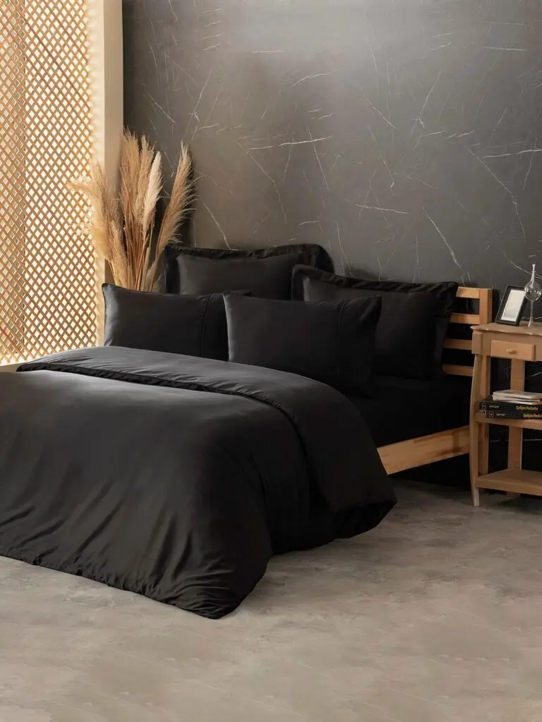 L'essentiel Maison Komplet posteljine Silky, 240x220 cm, Crni